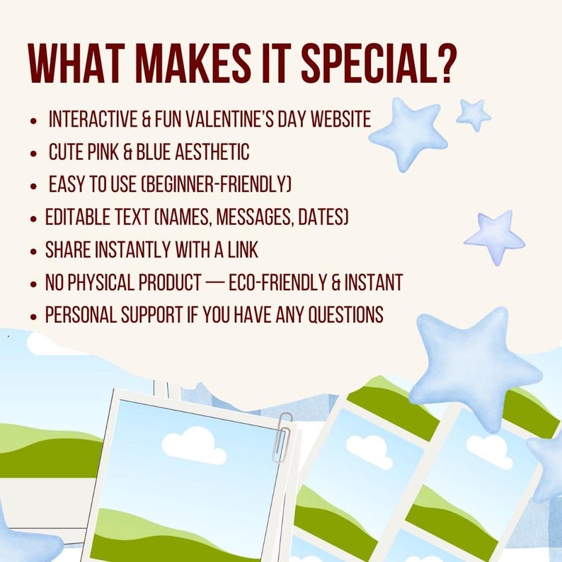 Interactive Valentine's Day Website | Canva Template | Digital Gift for ...