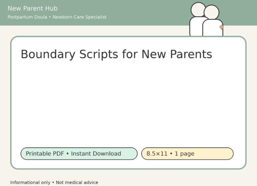 Boundary Scripts for New Parents - Etsy