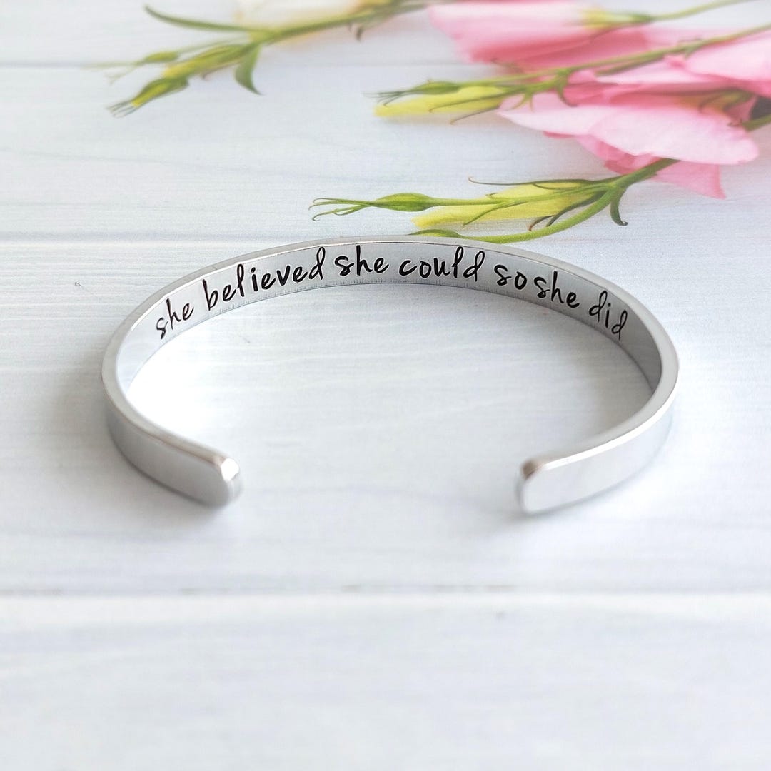 Hidden Message Bracelet, Personalised Bracelet, 6mm Custom Secret ...