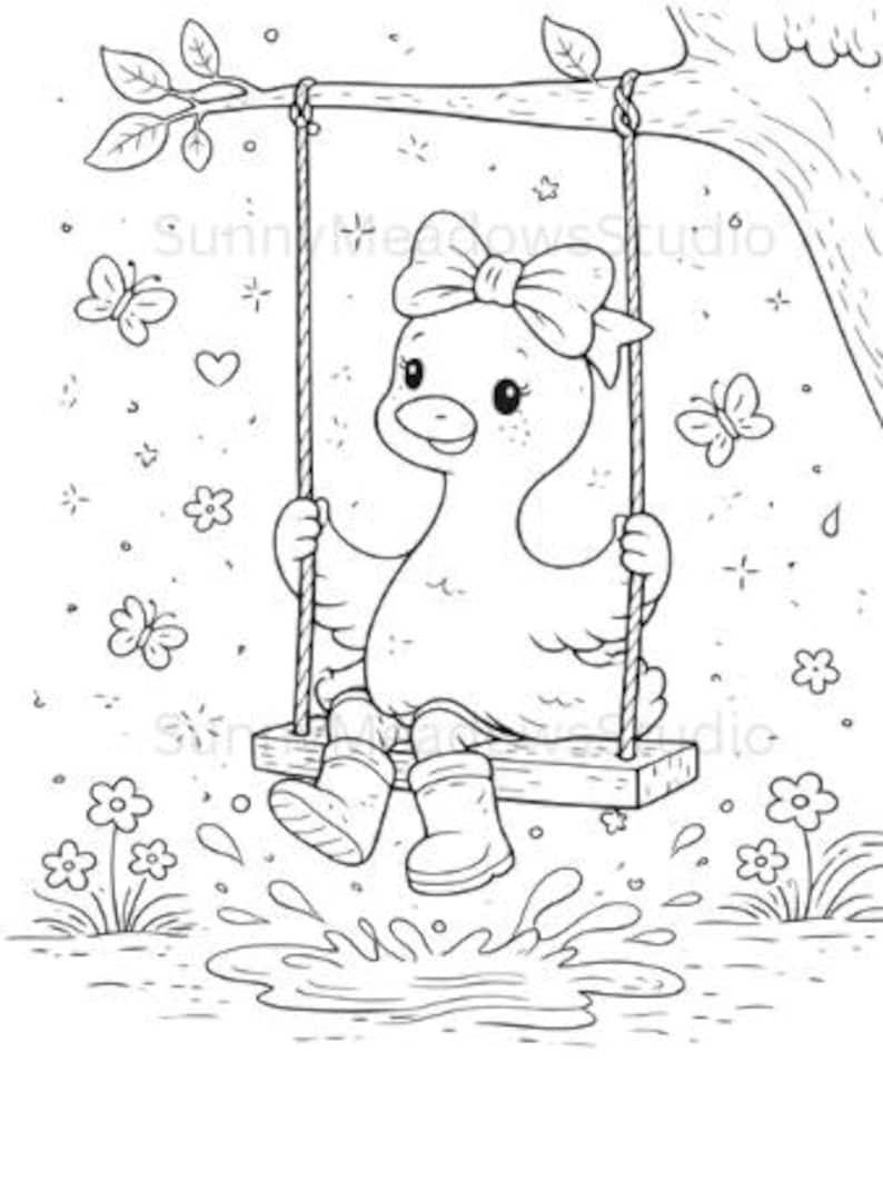 Silly Goose Coloring Pages for Kids: 20 Cute Goose Coloring Sheets ...