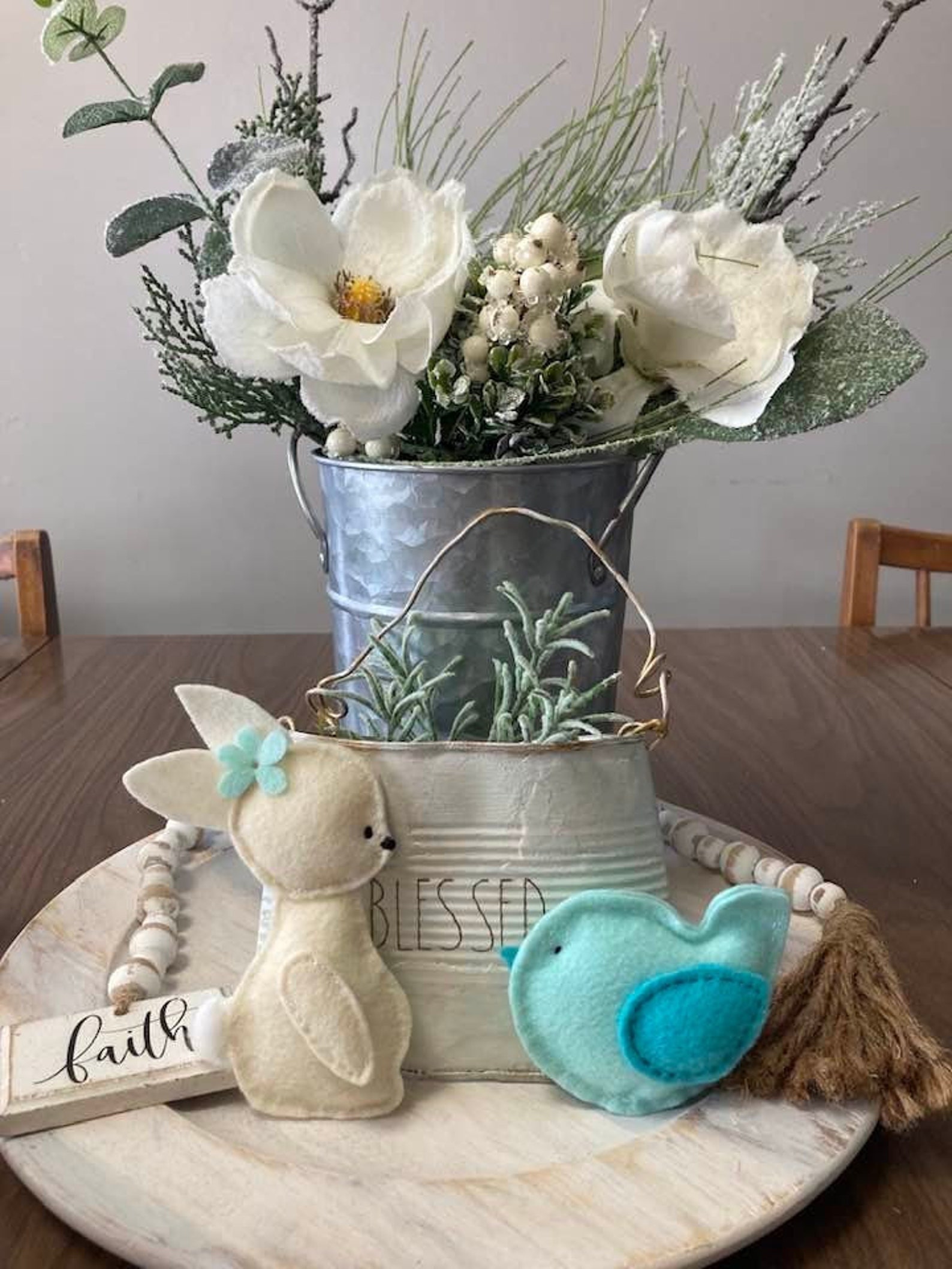 Felt Easter Decor Set, Spring Nursery Decor - Etsy