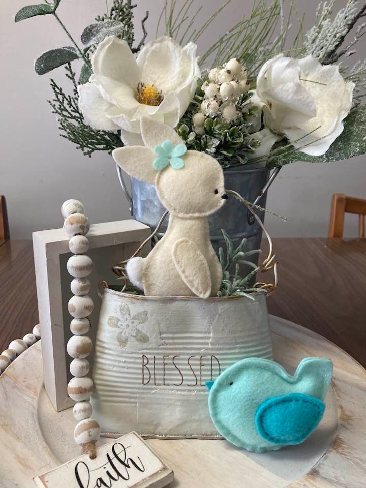 Felt Easter Decor Set, Spring Nursery Decor - Etsy