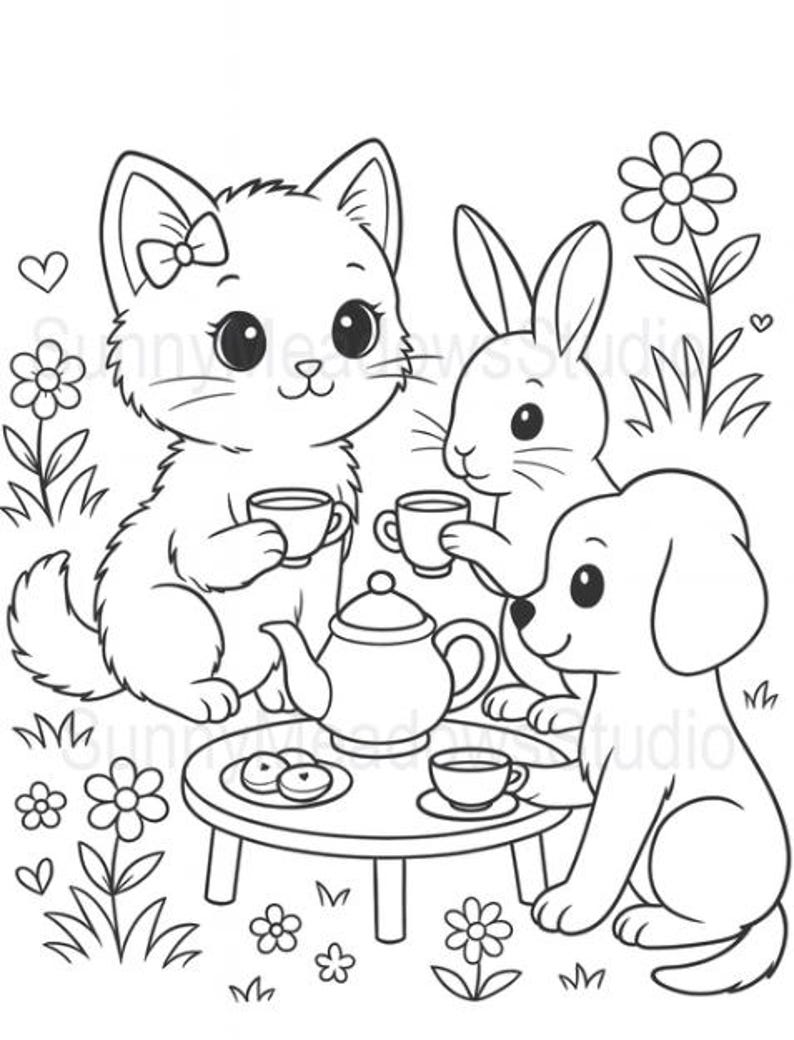 25 Cute Kitten Coloring Pages Printable for Kids | Cat Coloring Book ...
