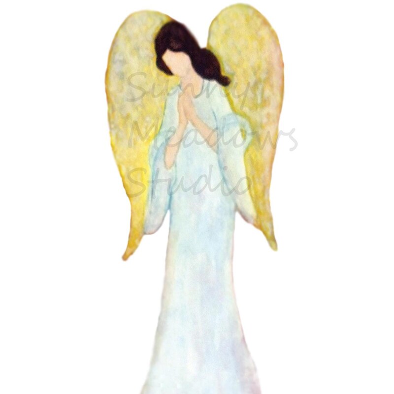 Watercolor Angel - Etsy
