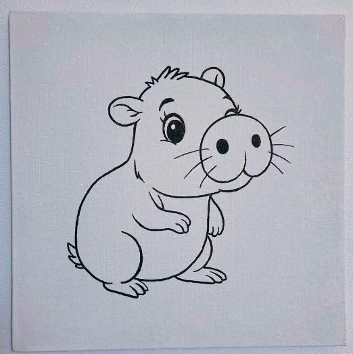 Capybara Kids Paint Party Capy Painting for Birthday Party DIY Capybara ...