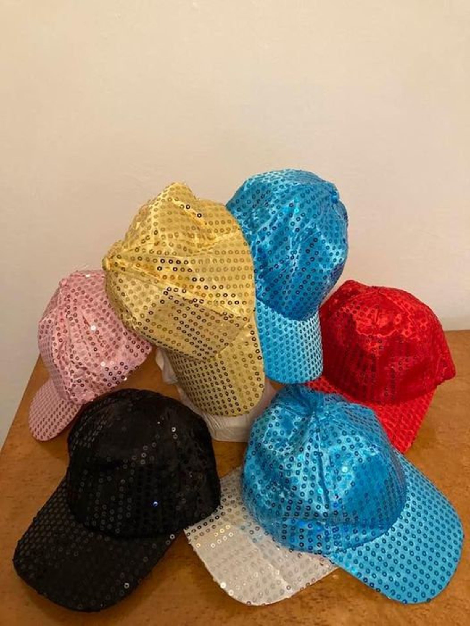 Sequin Baseball Cap, Women's Bling Cap, Adjustable Strap - Etsy