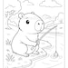 30 Cute Capybara Coloring Pages for Kids, Capybara Printable Activity ...