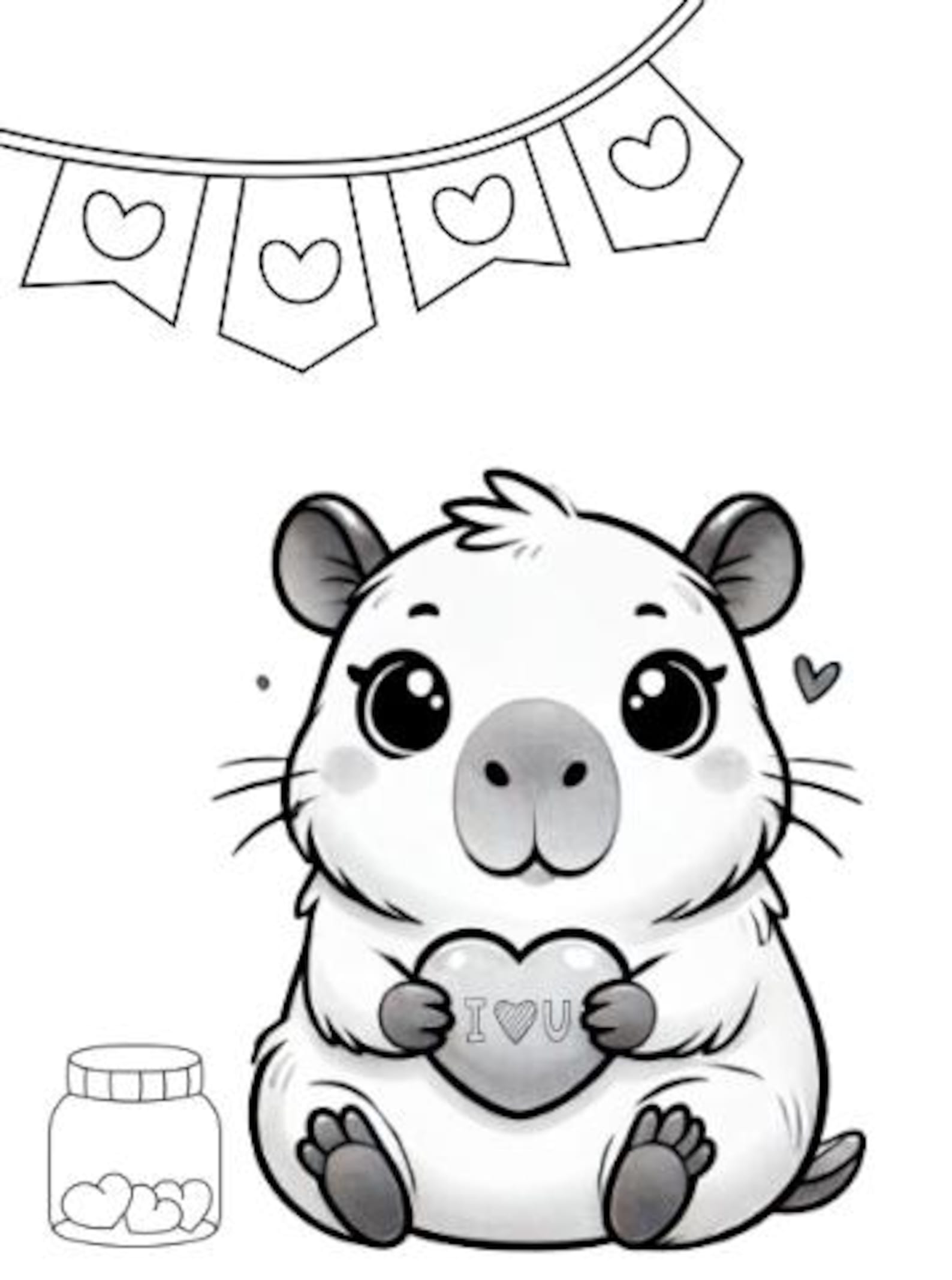 25 Cute Capybara Coloring Pages, Capybara Color Pages, Capybara ...