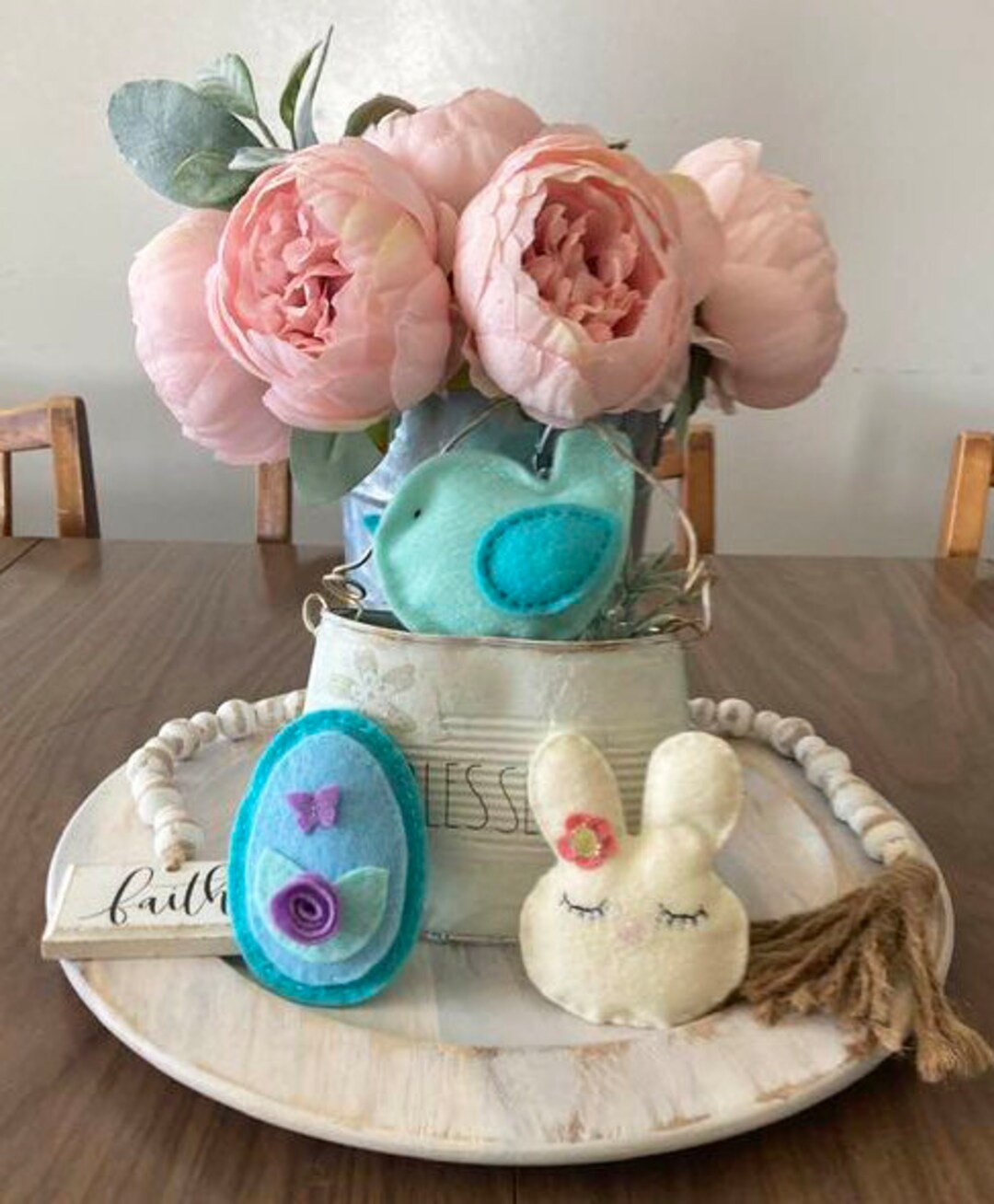 Felt Easter Decor Set, Spring Nursery Decor - Etsy