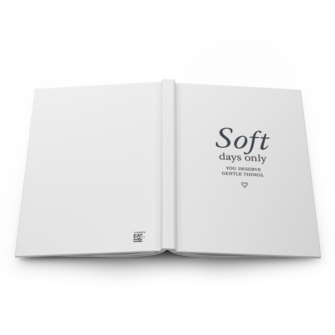 Soft Days Only Journal, Cozy Self-care Hardcover Notebook, Thoughtful ...