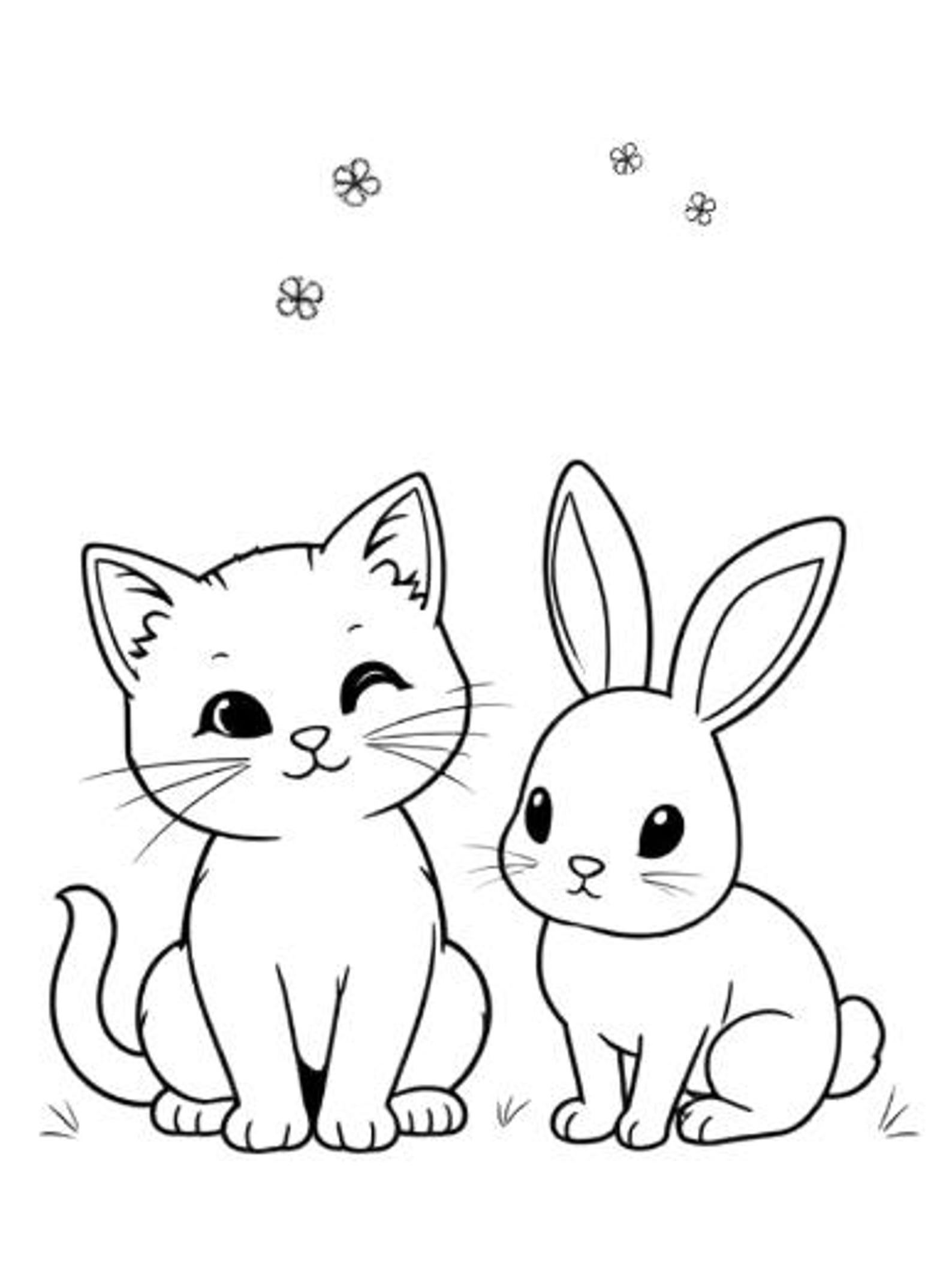 20 Cute Kitty Coloring Pages for Kids – Easter Cat Activity Pack ...