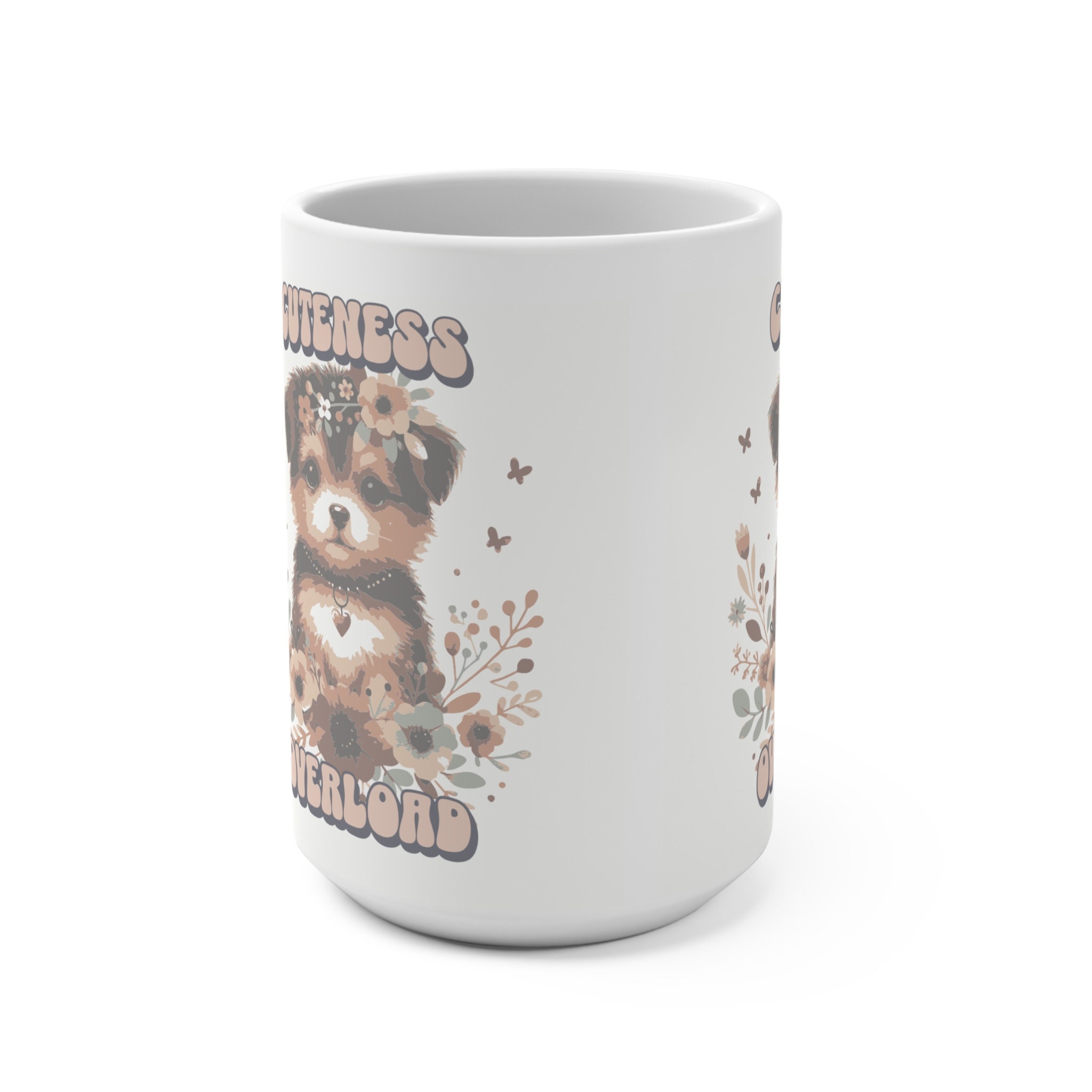 Cute Puppy Mug, Cuteness Overload Puppy Mug, Cute Dog Mug, Puppy Lovers ...