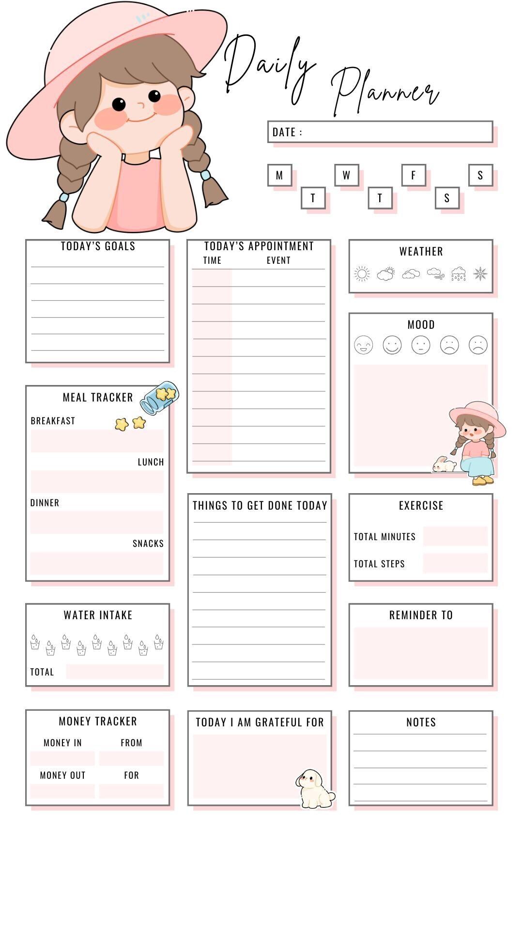 Digital Daily Planner - Etsy