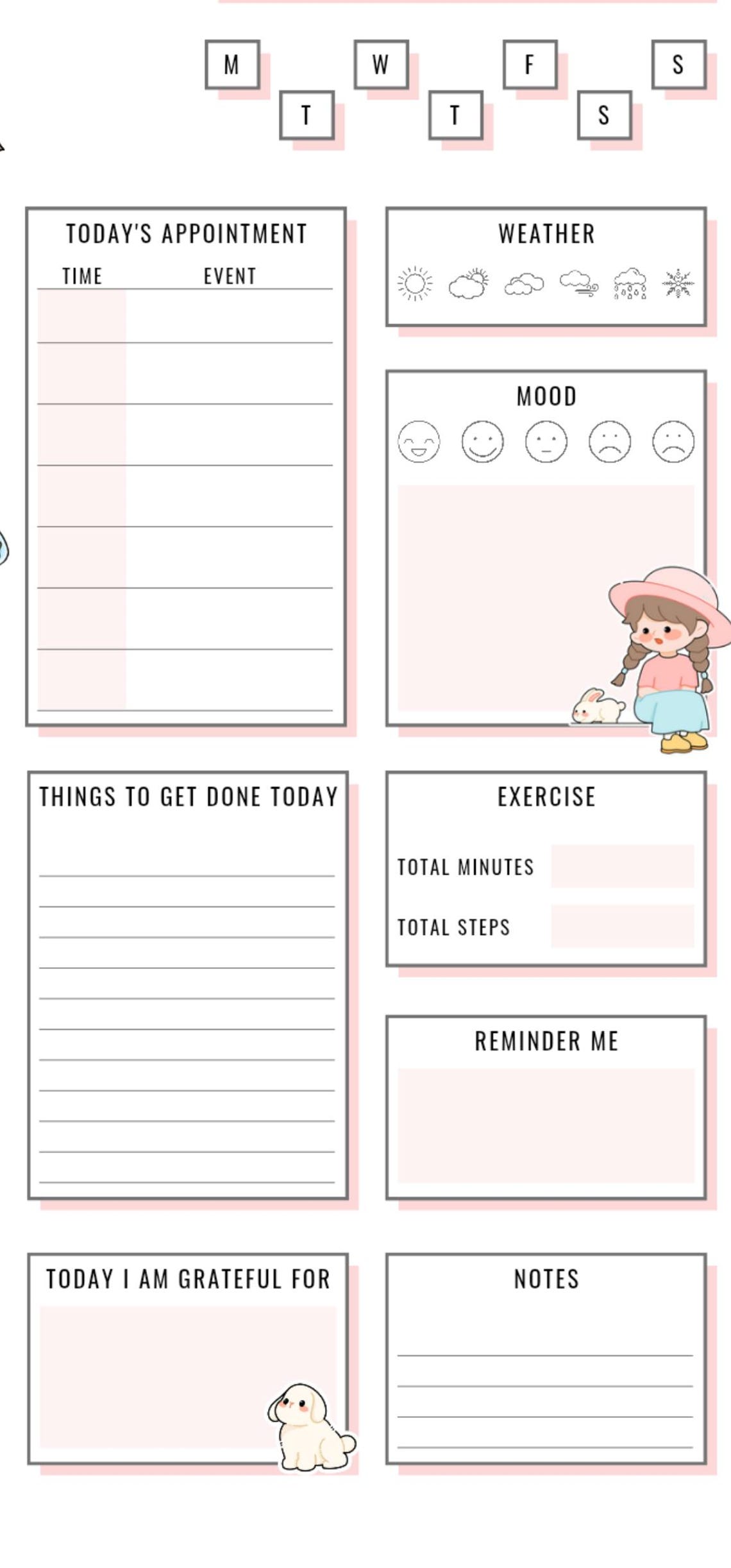 Digital Daily Planner - Etsy