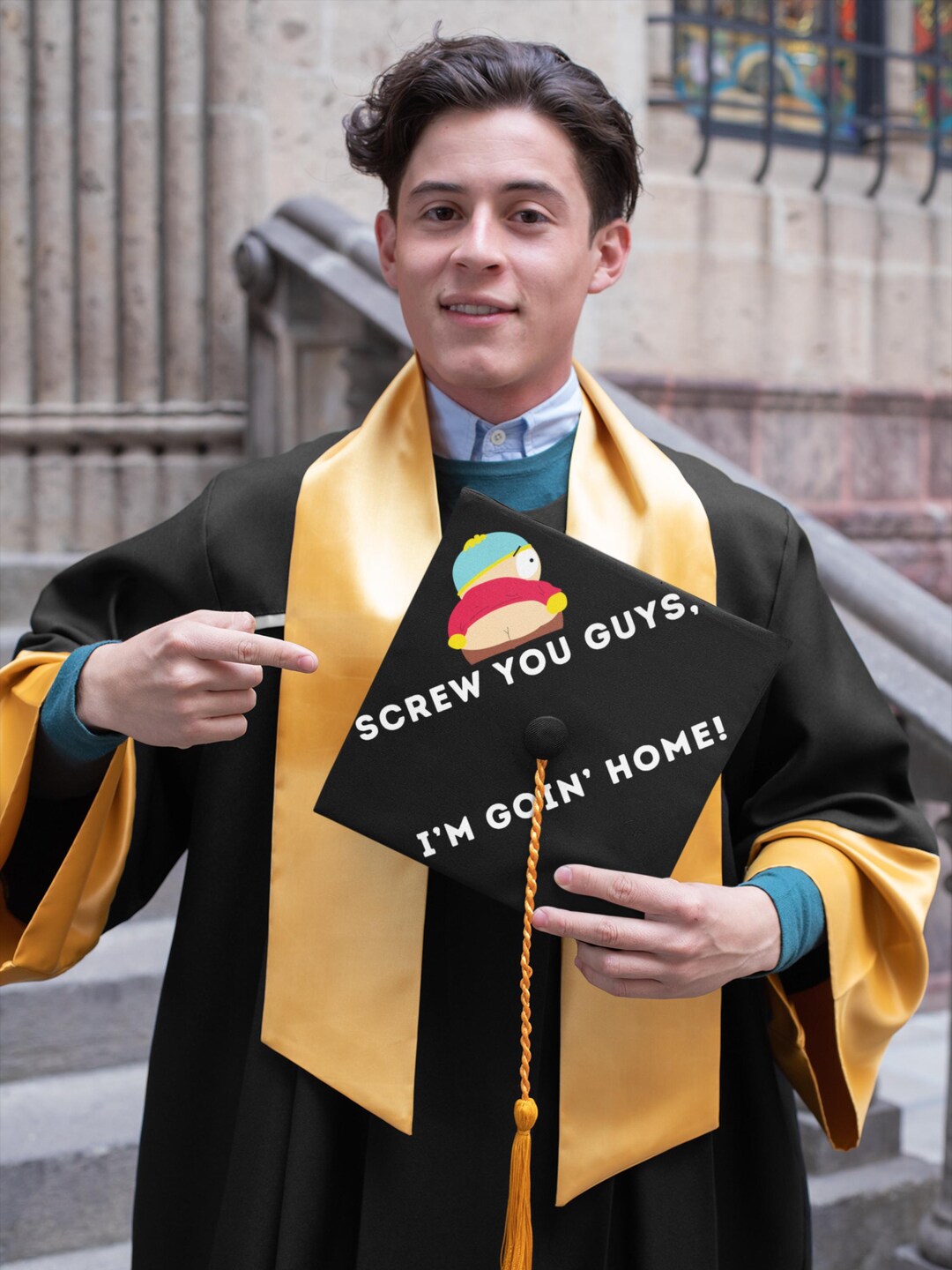 Graduation Cap Topper - Funny Grad Cap Design - Printable Senior Cap ...