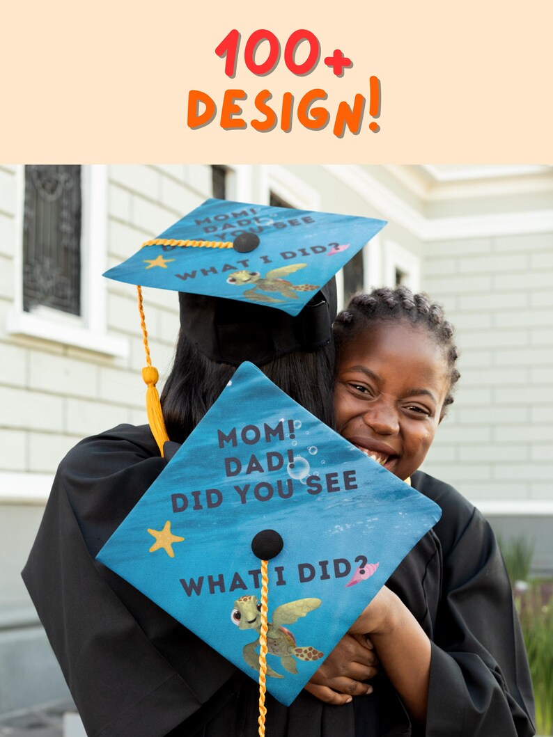Finding Nemo Graduation Cap Topper - Printable DIY Graduation Decor ...