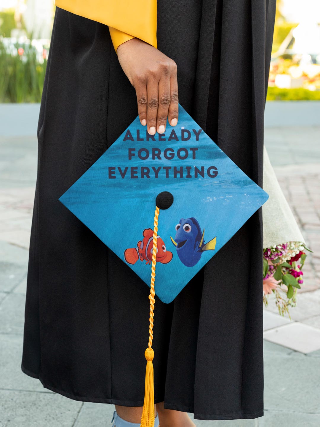 Finding Nemo Graduation Cap Topper - Dory and Nemo - Already Forgot ...