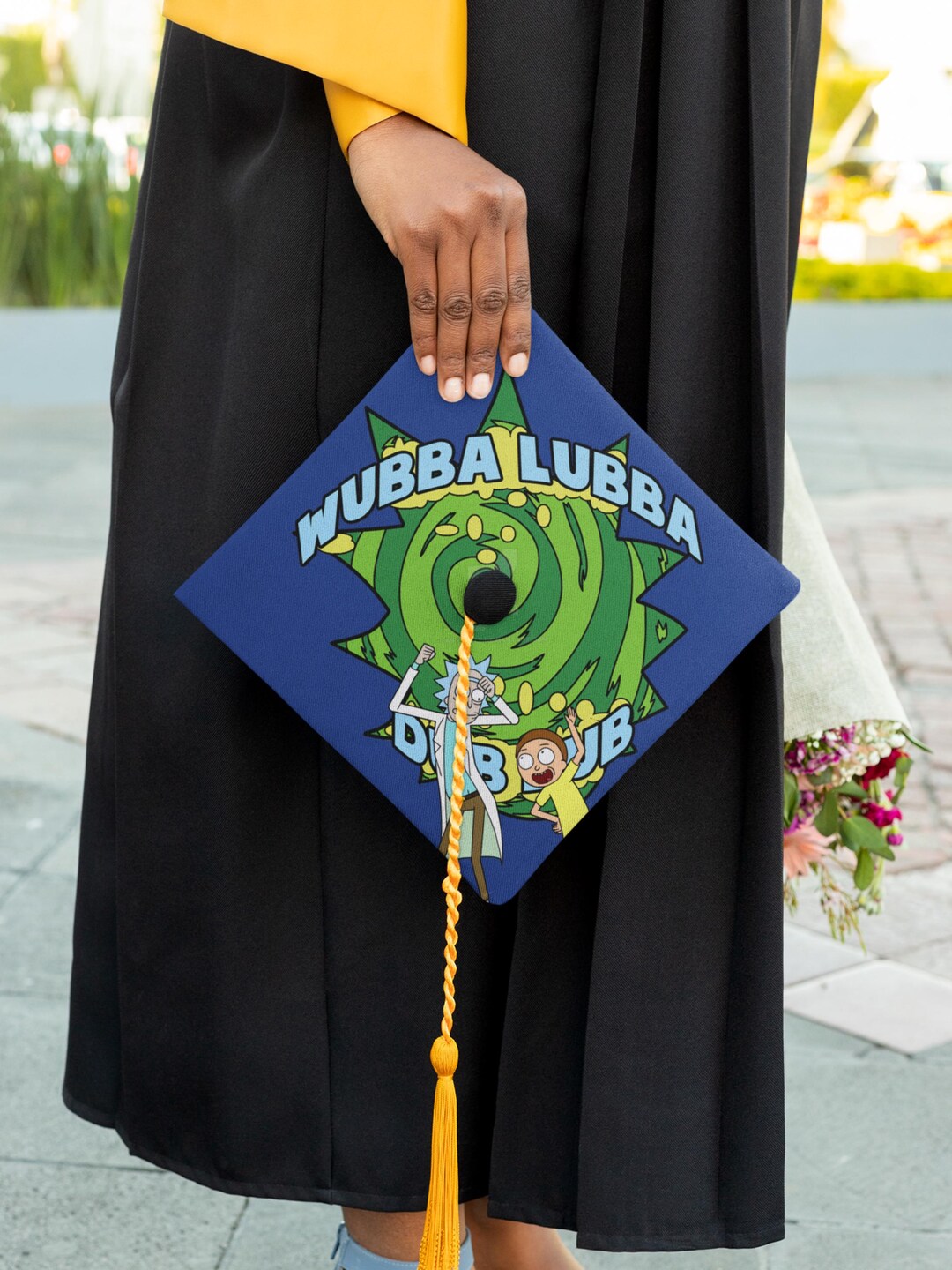 Graduation Cap Topper Printable - Funny Rick and Morty Portal Design ...