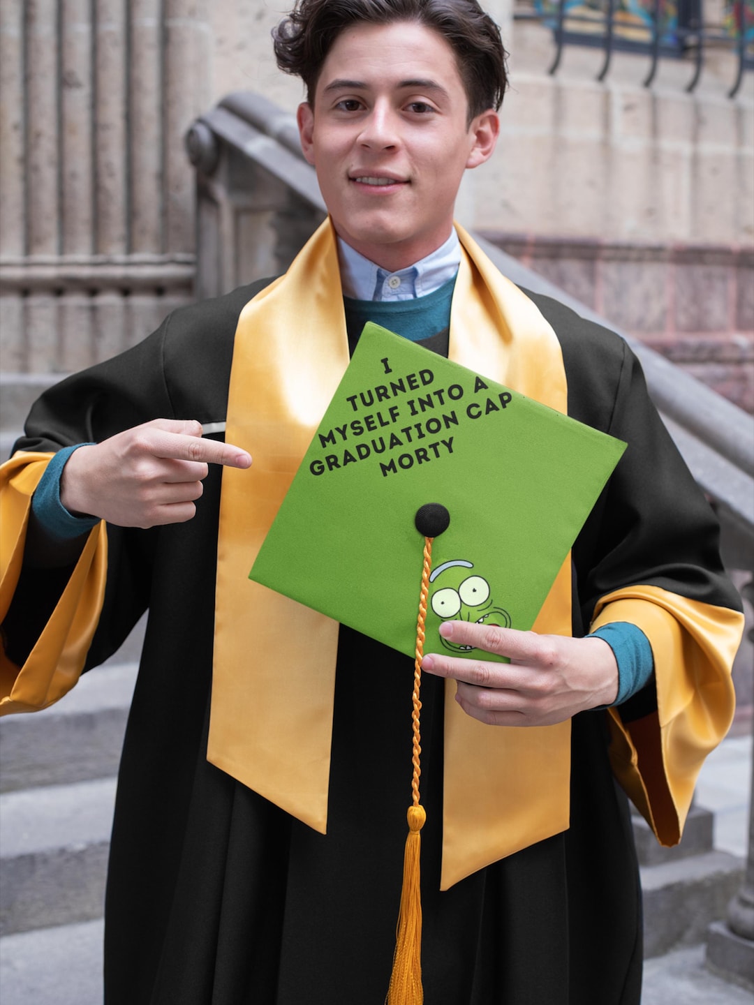 Funny Graduation Cap Topper Printable - Rick and Morty Graduation Cap ...