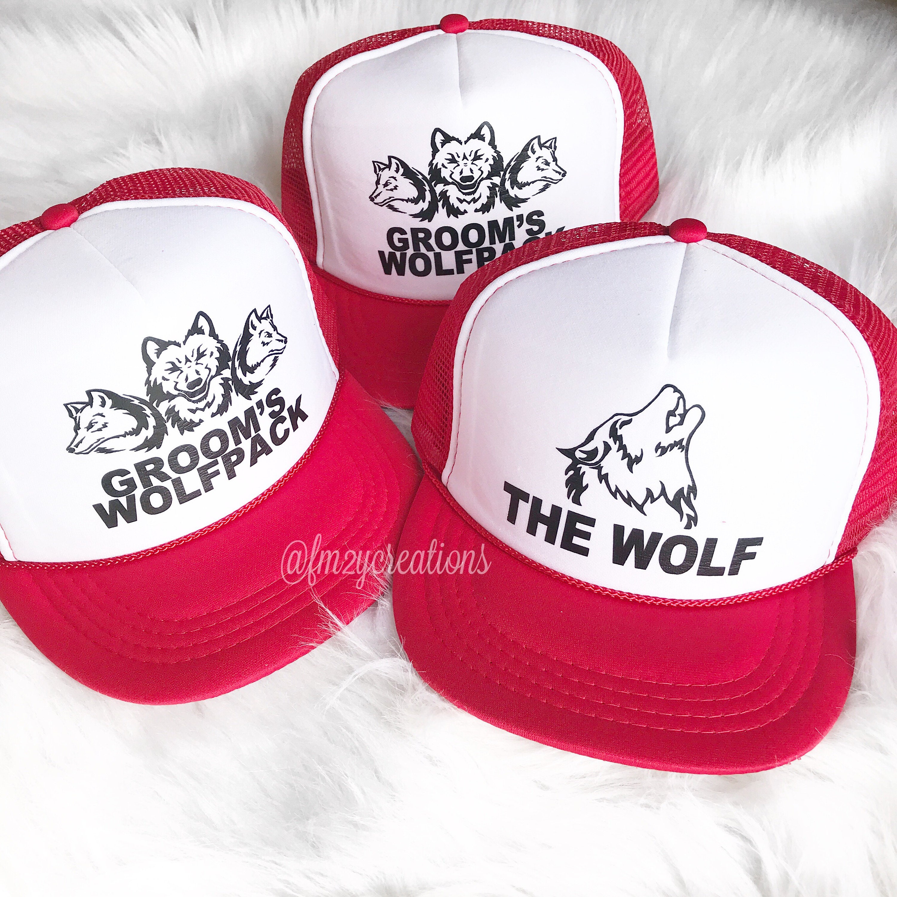 Bachelor Party Hats Groomsman Hat Wolfpack Hat Bachelor - Etsy Canada