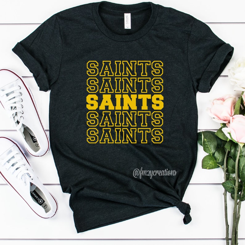 SAINTS shirt Saints Football Tee Saints Football Game | Etsy