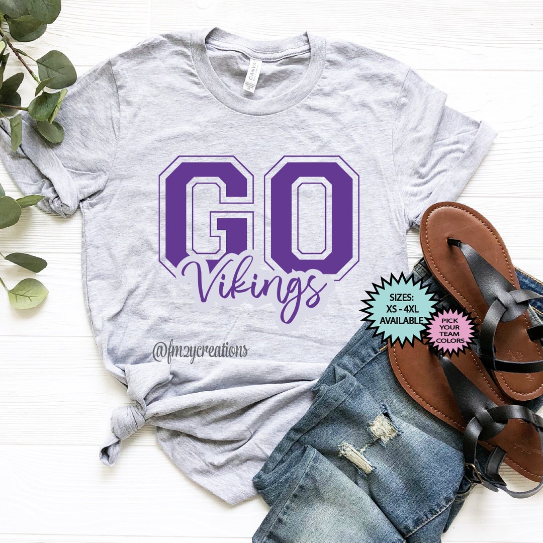 Camisa GO Vikings / Camisa Vikings FOOTBALL / Camisa Vikings YALL ...