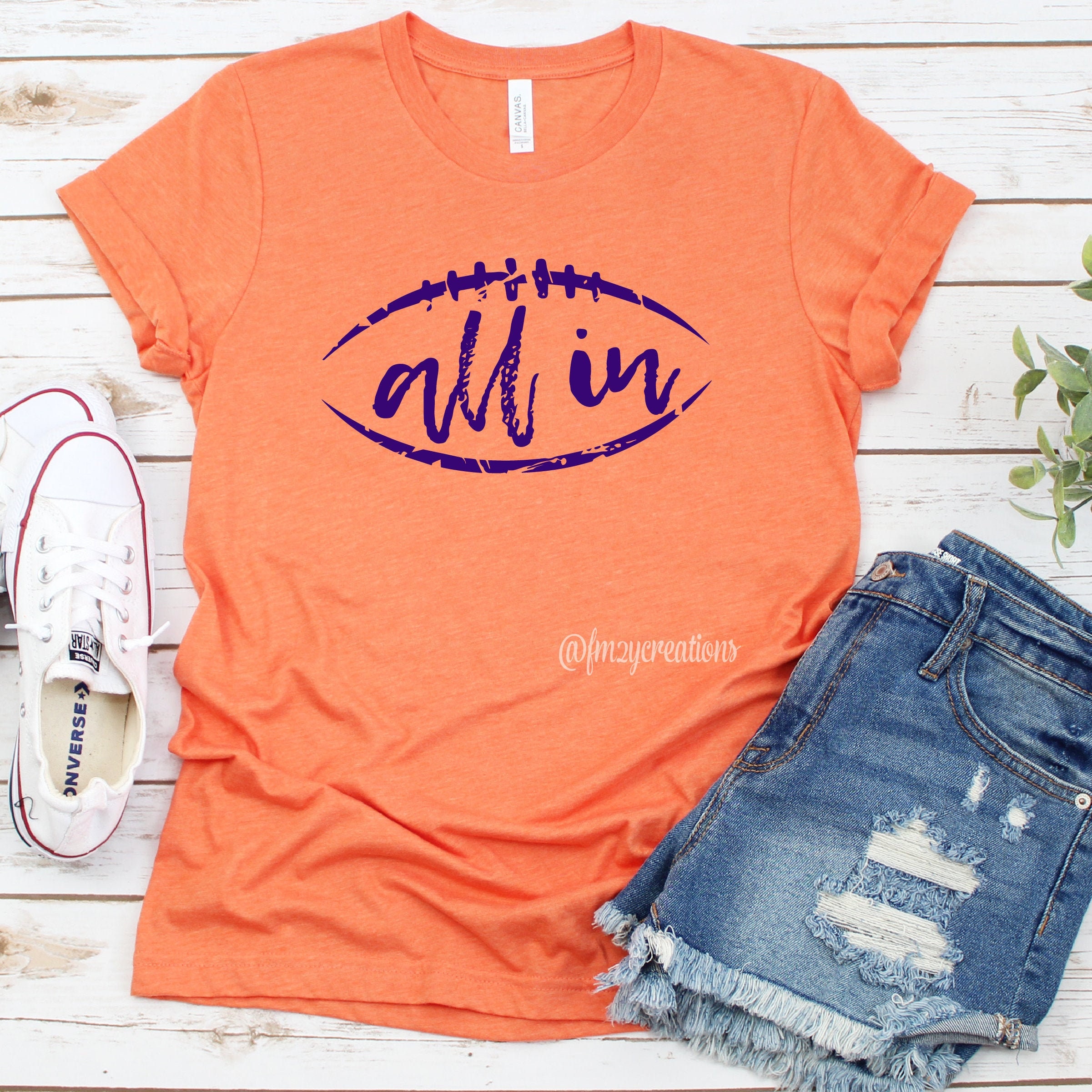 Clemson Football shirt ALL IN Clemson Football Tee | Etsy