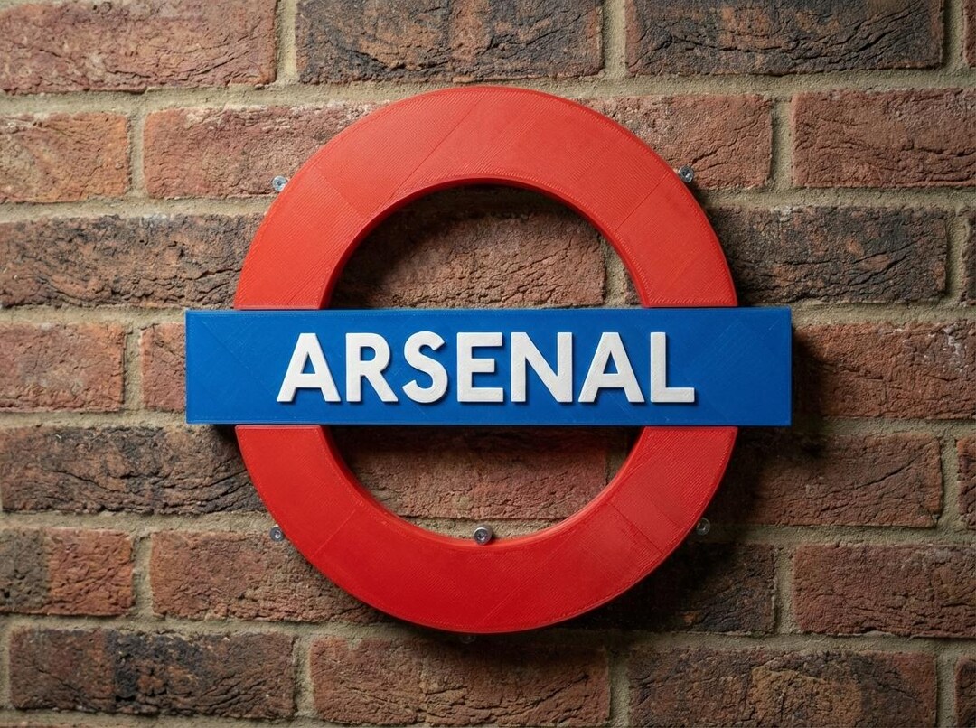 Arsenal Tube Sign Wall Crest - Etsy UK