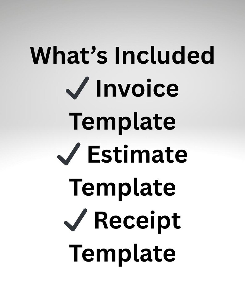 Service Invoice & Estimate Template Bundle | Editable Canva PDF | Small ...