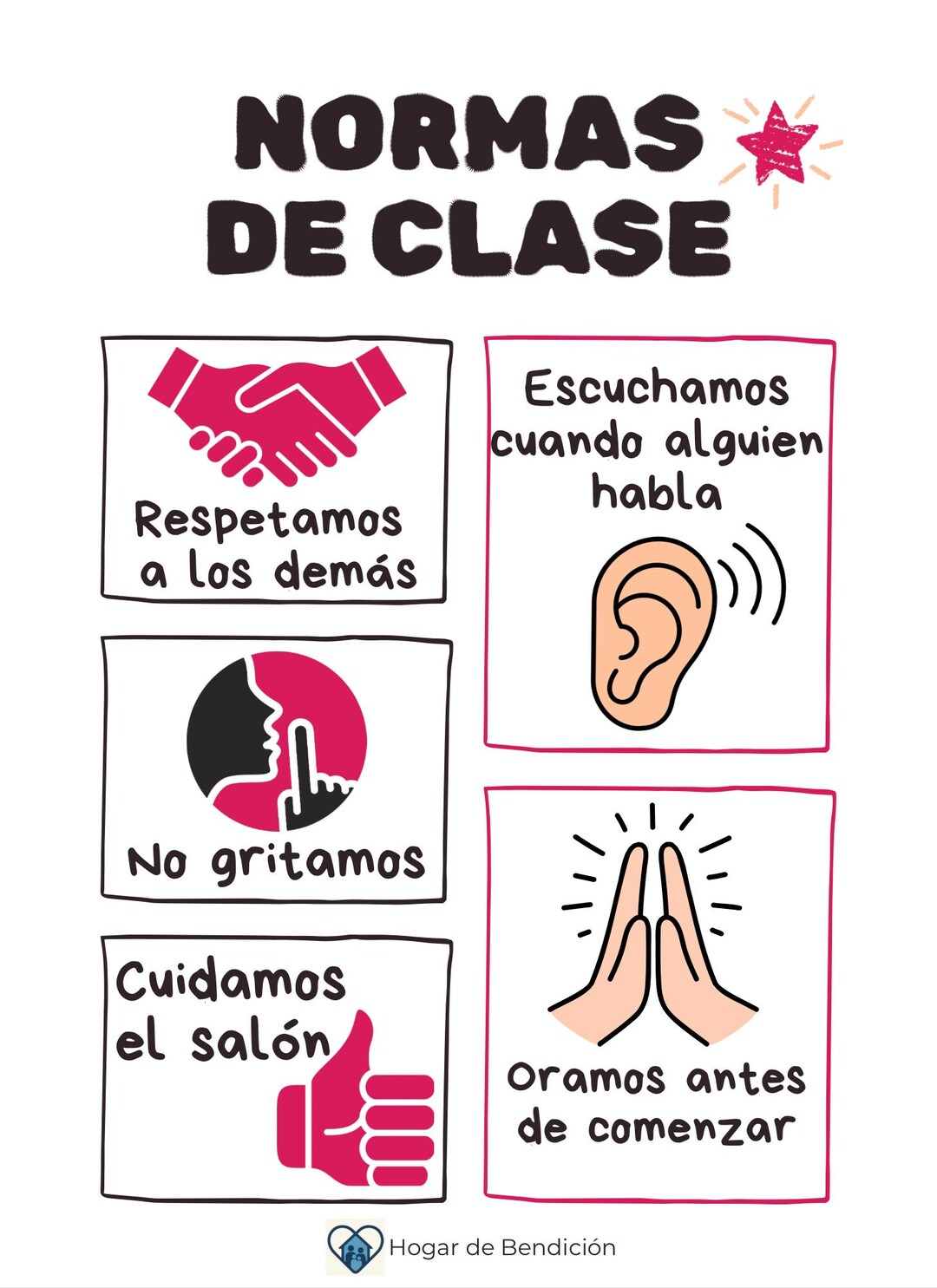 Church Classroom Rules. Children's Classroom. [digital Download] SIZE 8 ...