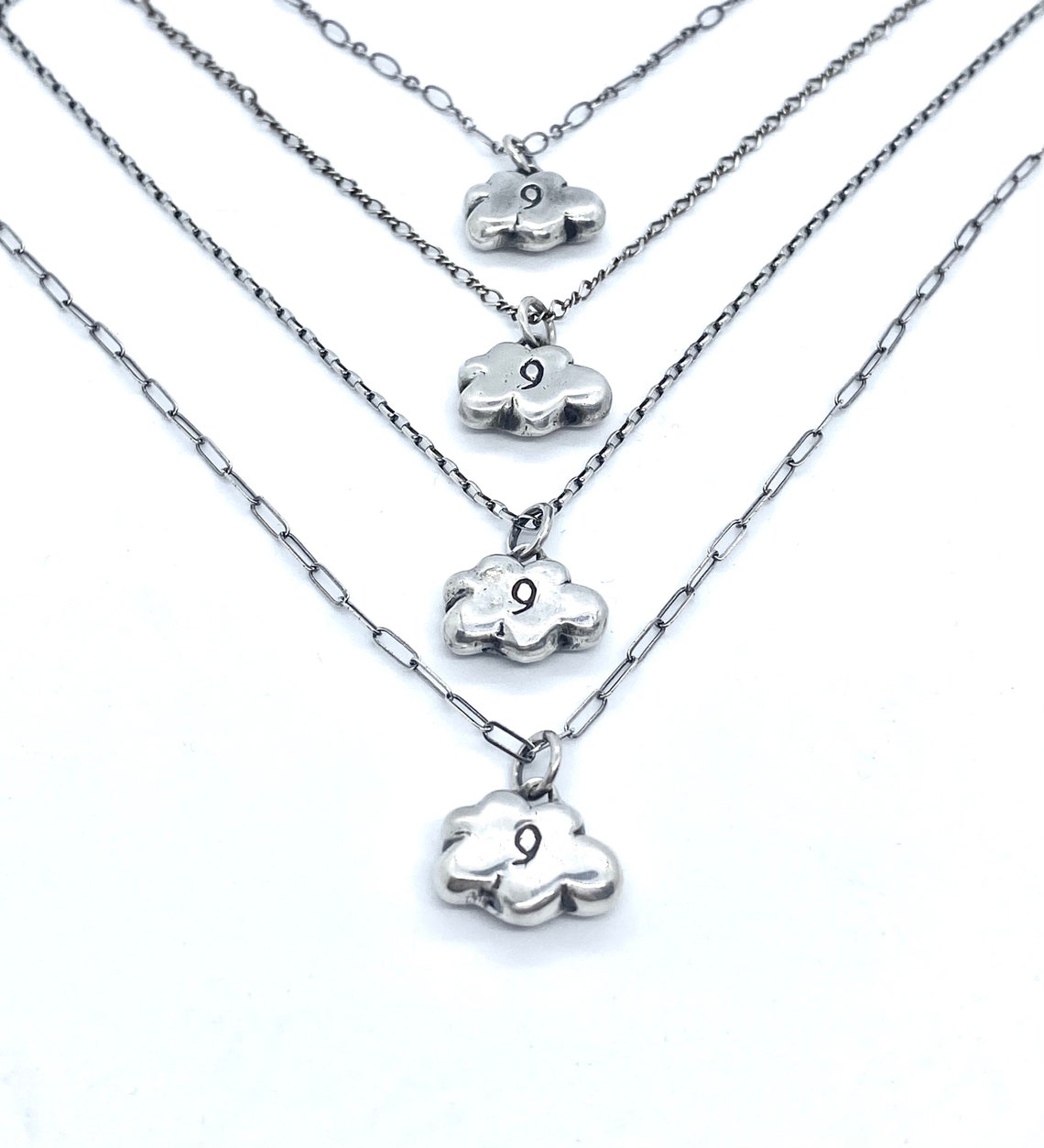 Cloud 9 Necklace - Cast in Sterling Silver - Etsy