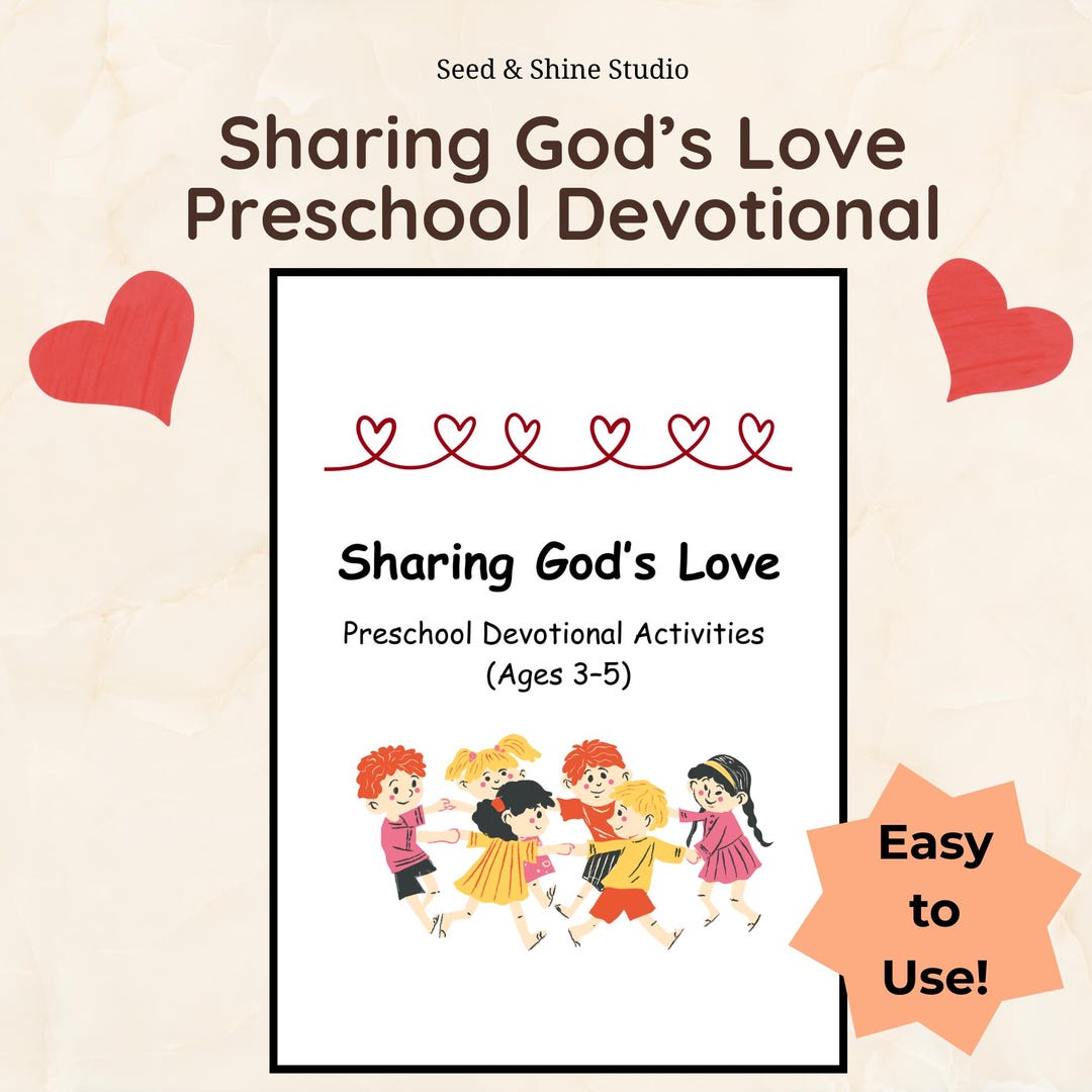 Sharing God’s Love – February Preschool Devotional PDF | Christian Kids ...