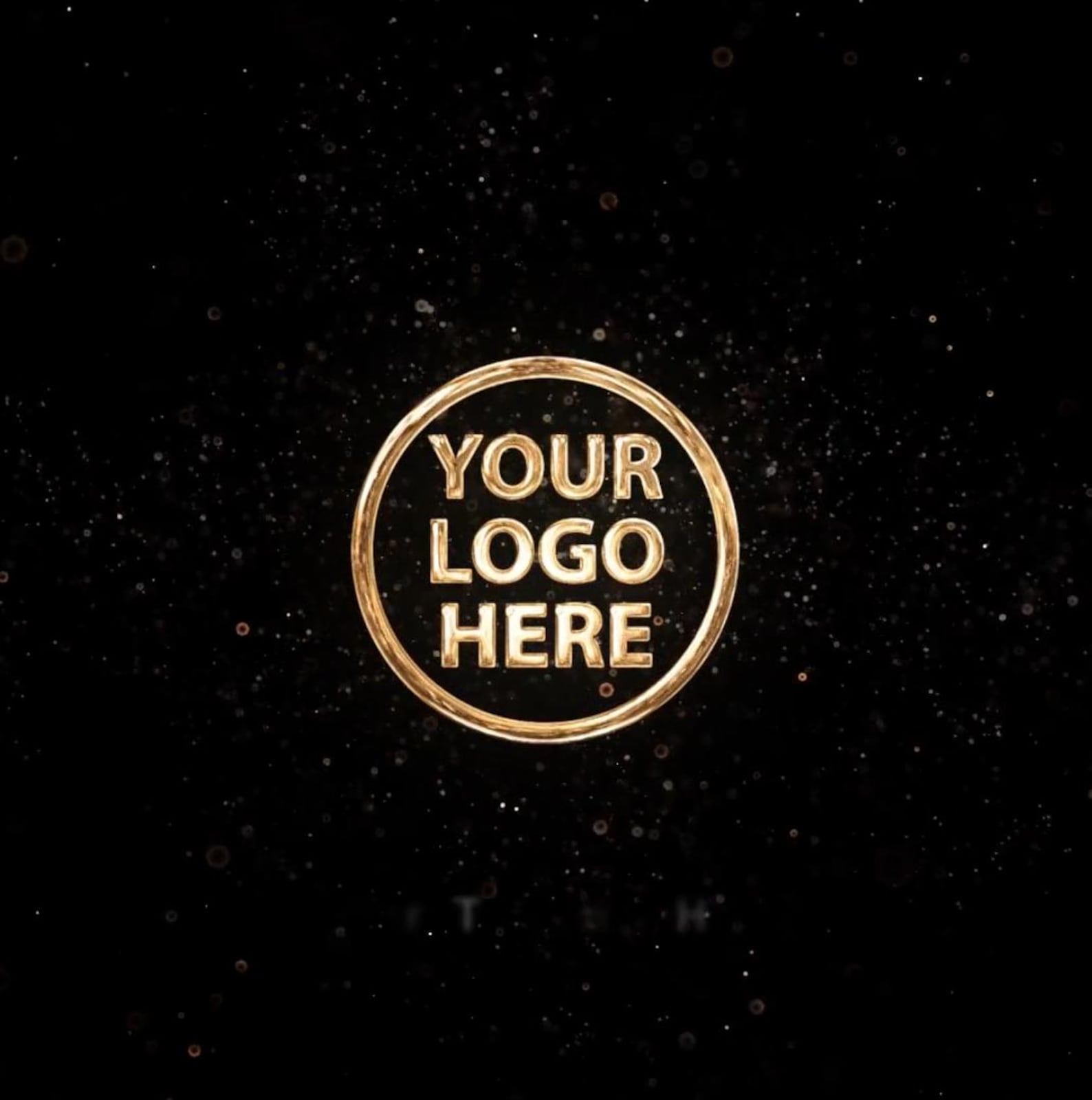 Luxury Gold Logo Animation | Custom Golden Particle Logo Reveal Intro ...