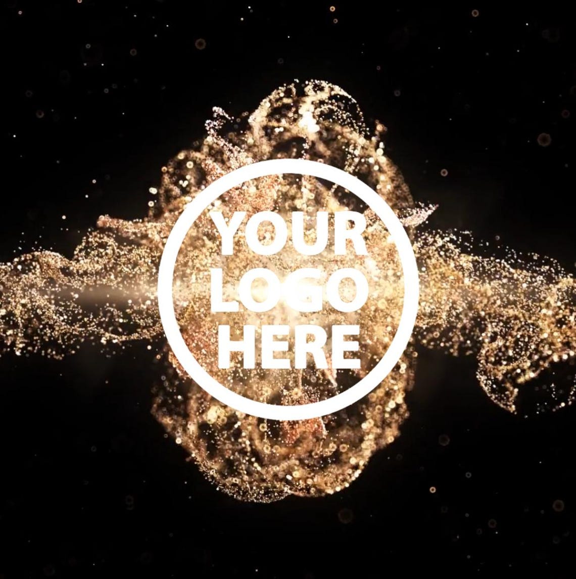 Luxury Gold Logo Animation | Custom Golden Particle Logo Reveal Intro ...