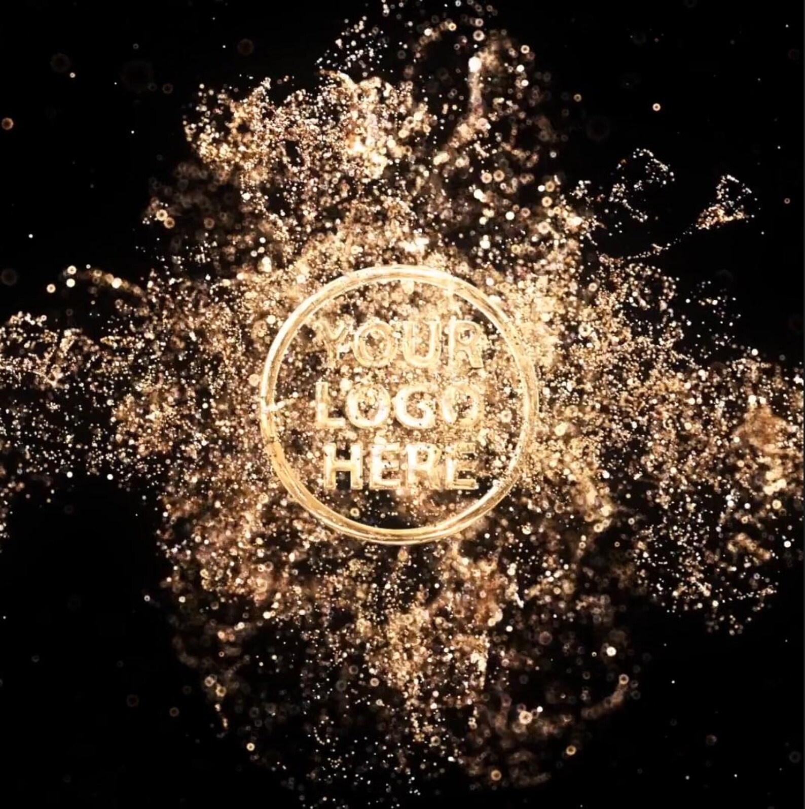 Luxury Gold Logo Animation | Custom Golden Particle Logo Reveal Intro ...