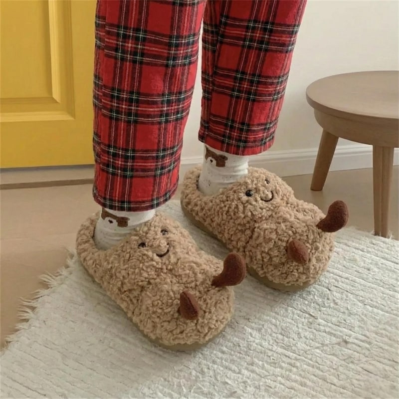 Croissant Slippers - Etsy