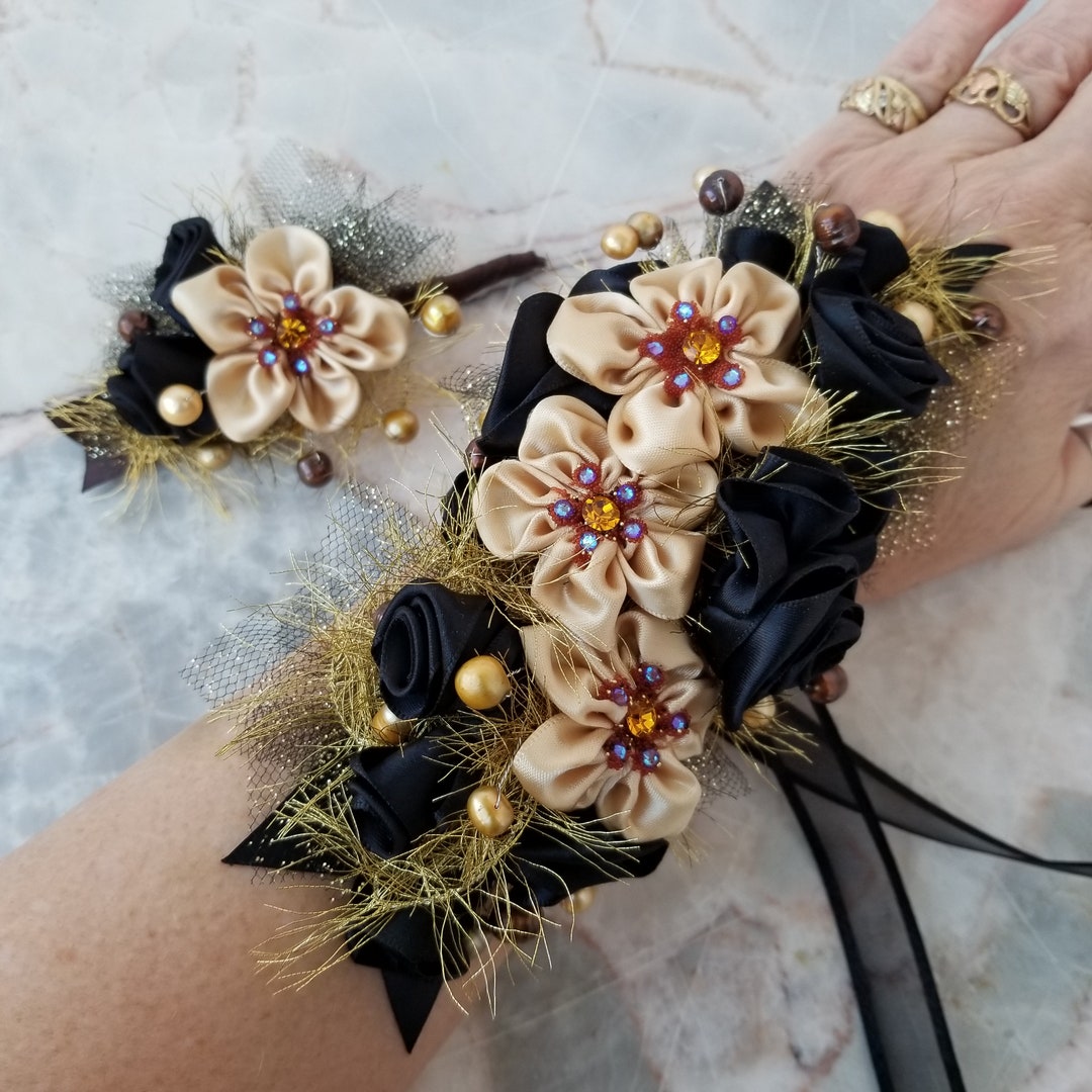 Prom 2025 Hoco, Wedding | Exquisite Wrist Corsage, Boutonniere ...