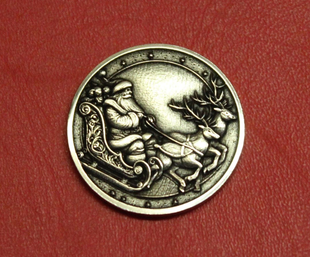 HOBO Nickel Santa & Reindeer Made From a Real US Nickel - Etsy