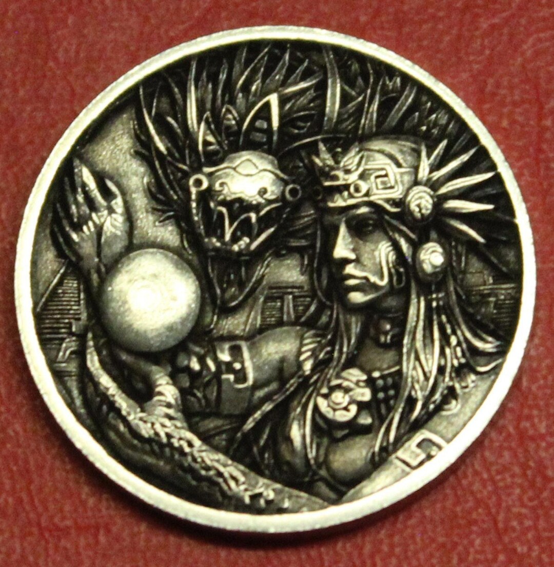 HOBO Nickel Quetzalcoatl Aztec Made From a Real US Nickel - Etsy