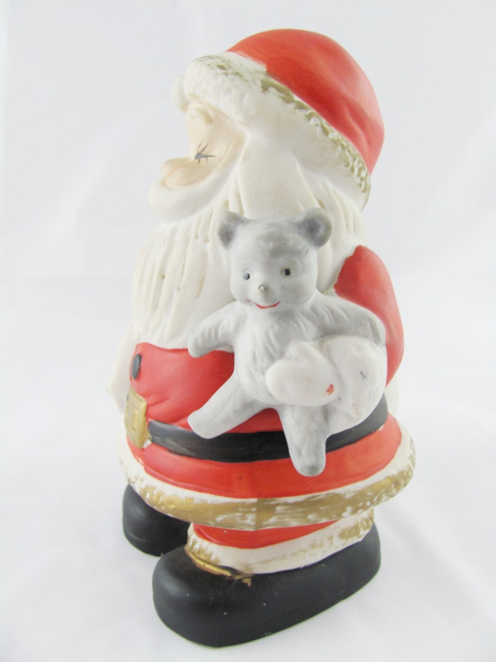 Jolly Old Elf Santa Christmas in July Porcelain Figurine Bank With ...