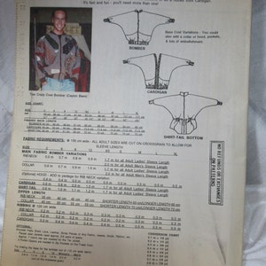 1995 Sewing Pattern for a Crazy Coat Unique Patterns Macphee Workshop 444 - Etsy