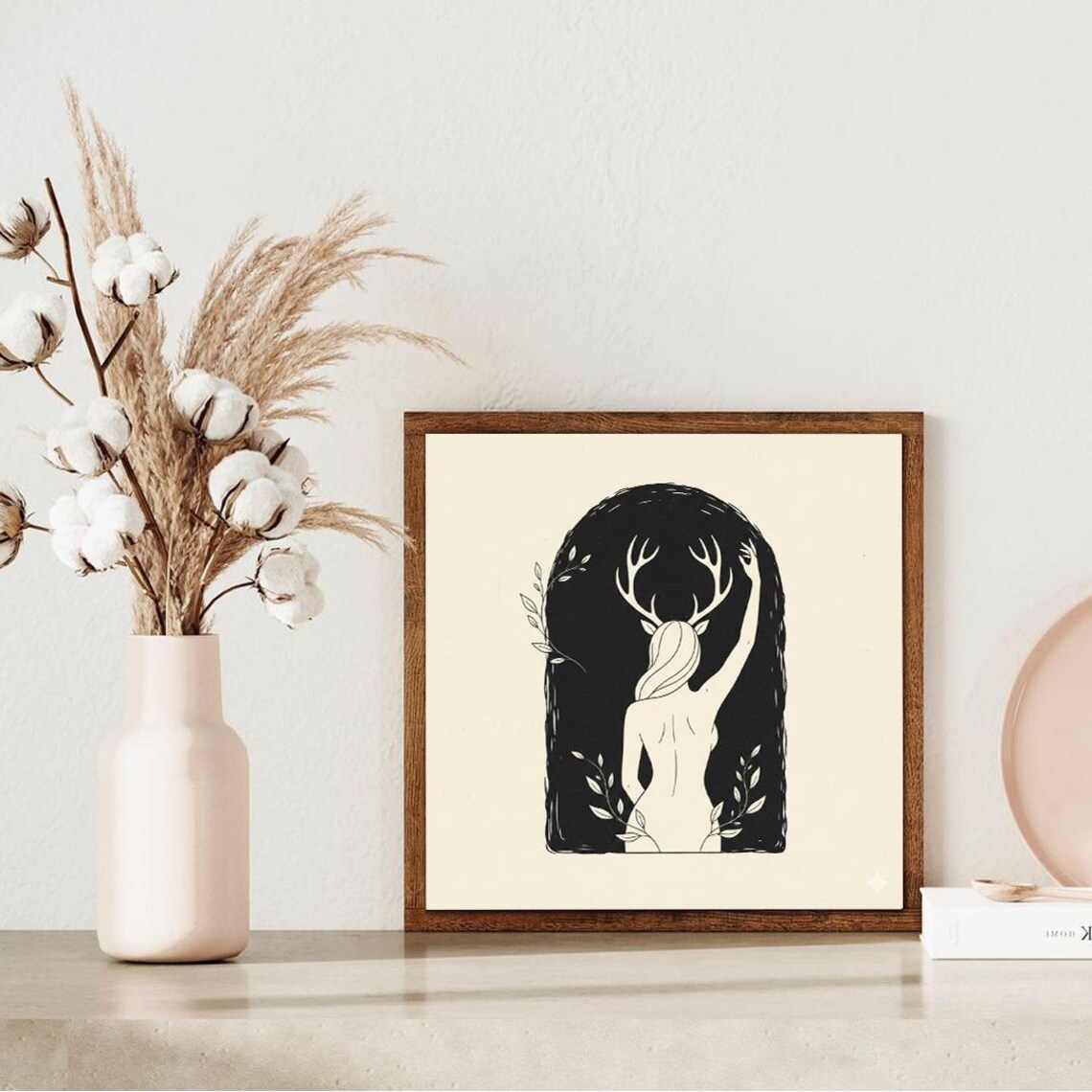 Vintage Lady of the Earth PNG SVG – Botanical Nature Art Printable ...