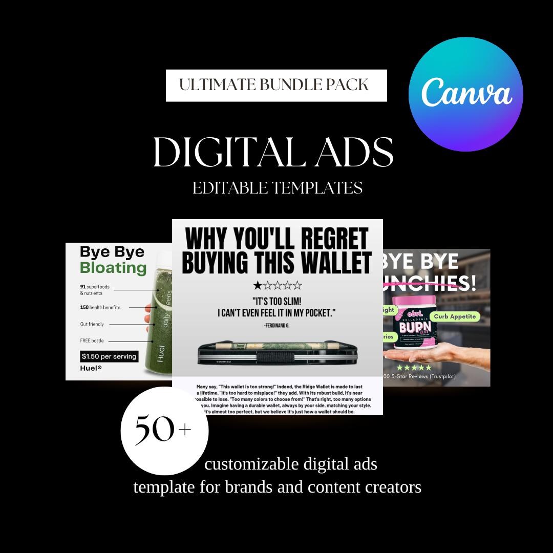50+ Canva Ad Templates | Editable Digital Ads for Social Media & Small ...