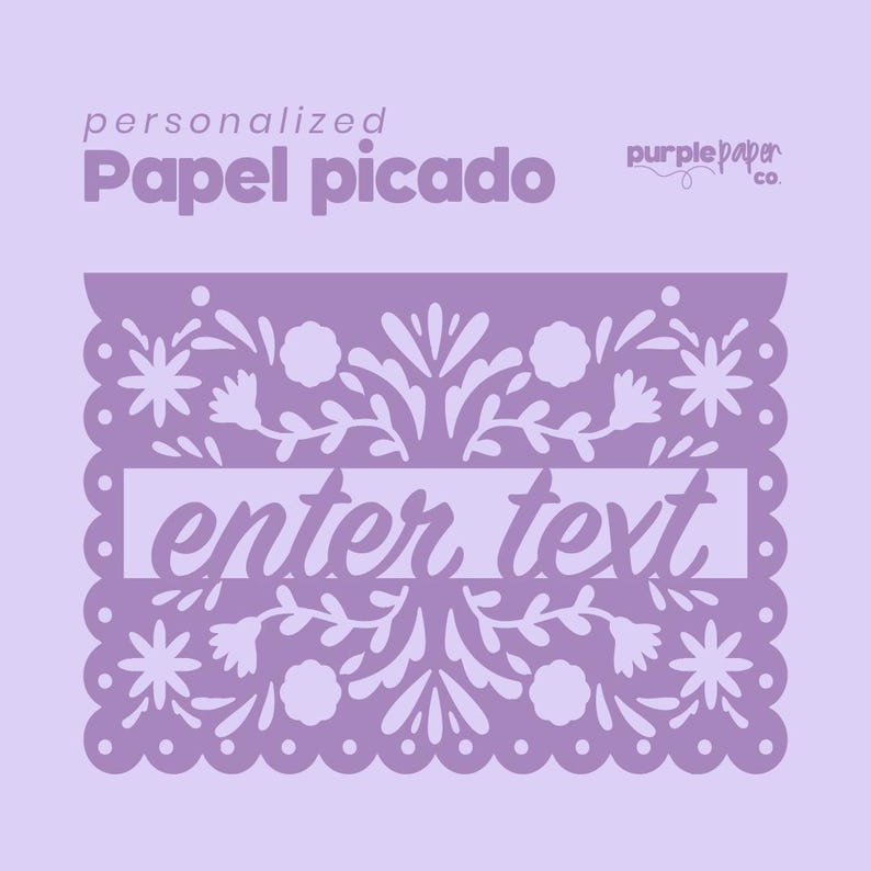 Personalized Papel Picado - Etsy