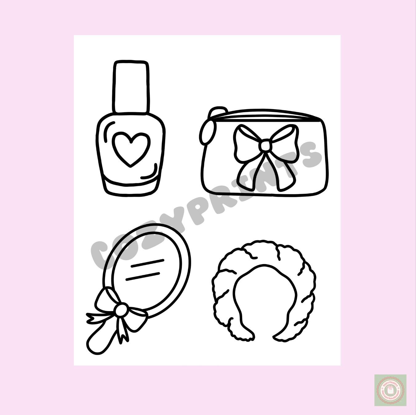 Printable Coquette Colouring Pages | Colouring Set | 5 Printable Pages ...