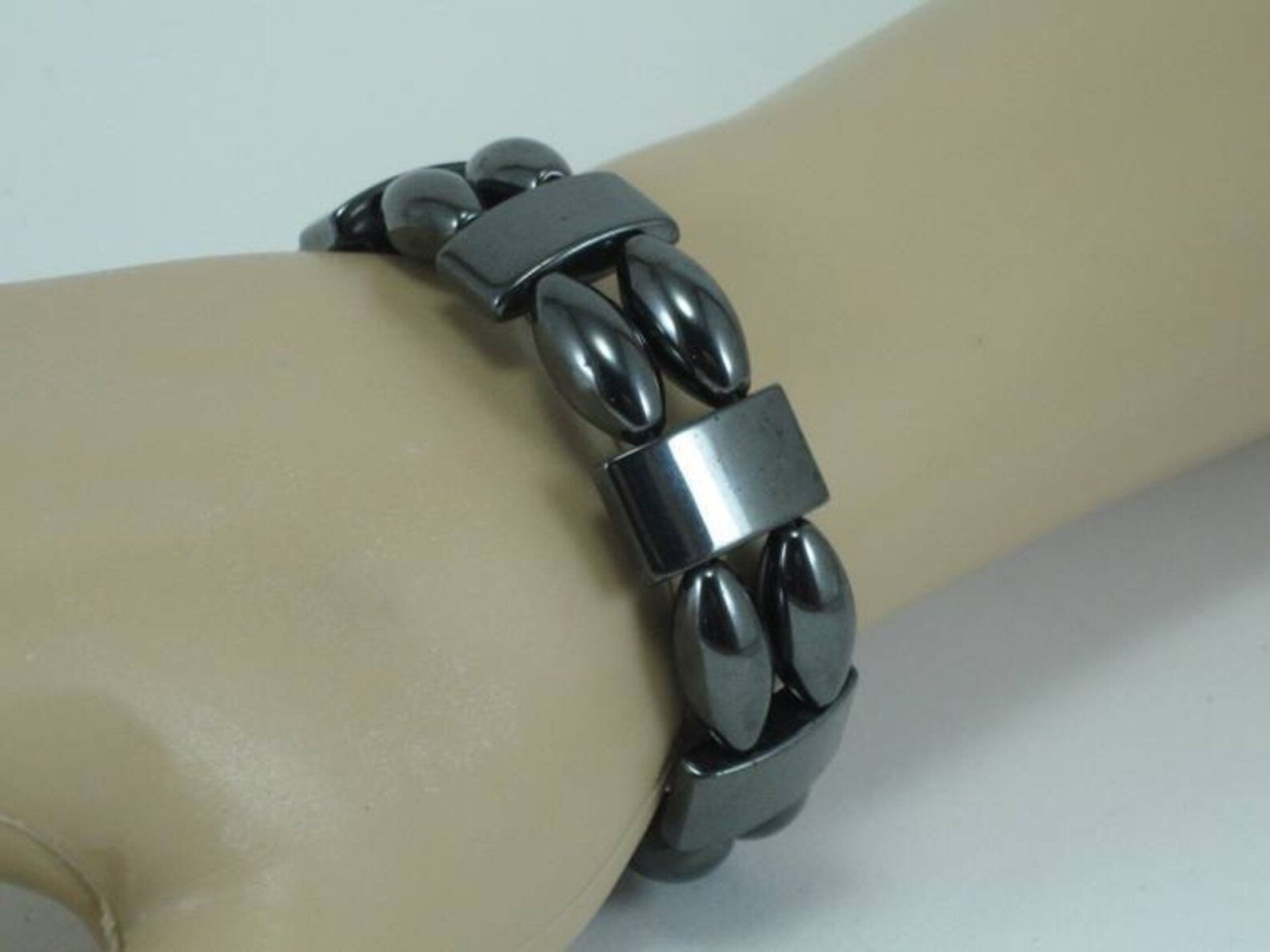 Men's Magnetic Magnetite Lodestone Double Bracelet Black - Etsy Canada