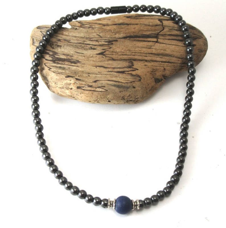 Ladies Magnetic Magnetite Lodestone Necklace/bracelet Setdark - Etsy