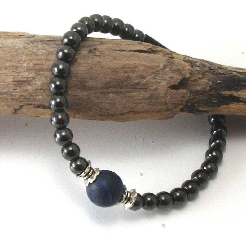Ladies Magnetic Magnetite Lodestone Necklace/bracelet Setdark - Etsy