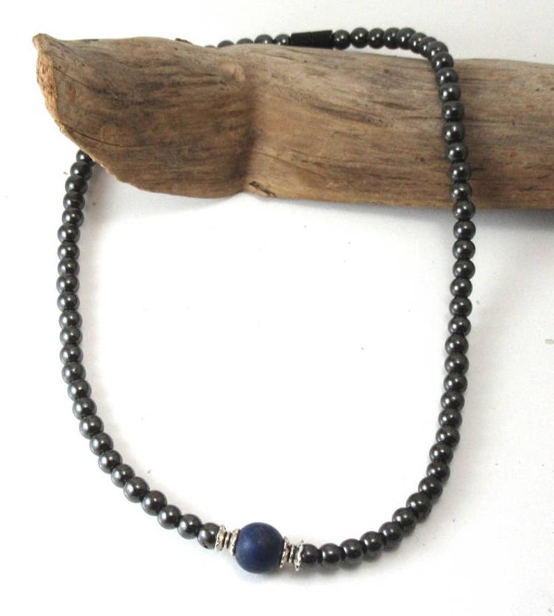 Ladies Magnetic Magnetite Lodestone Necklace/bracelet Setdark - Etsy