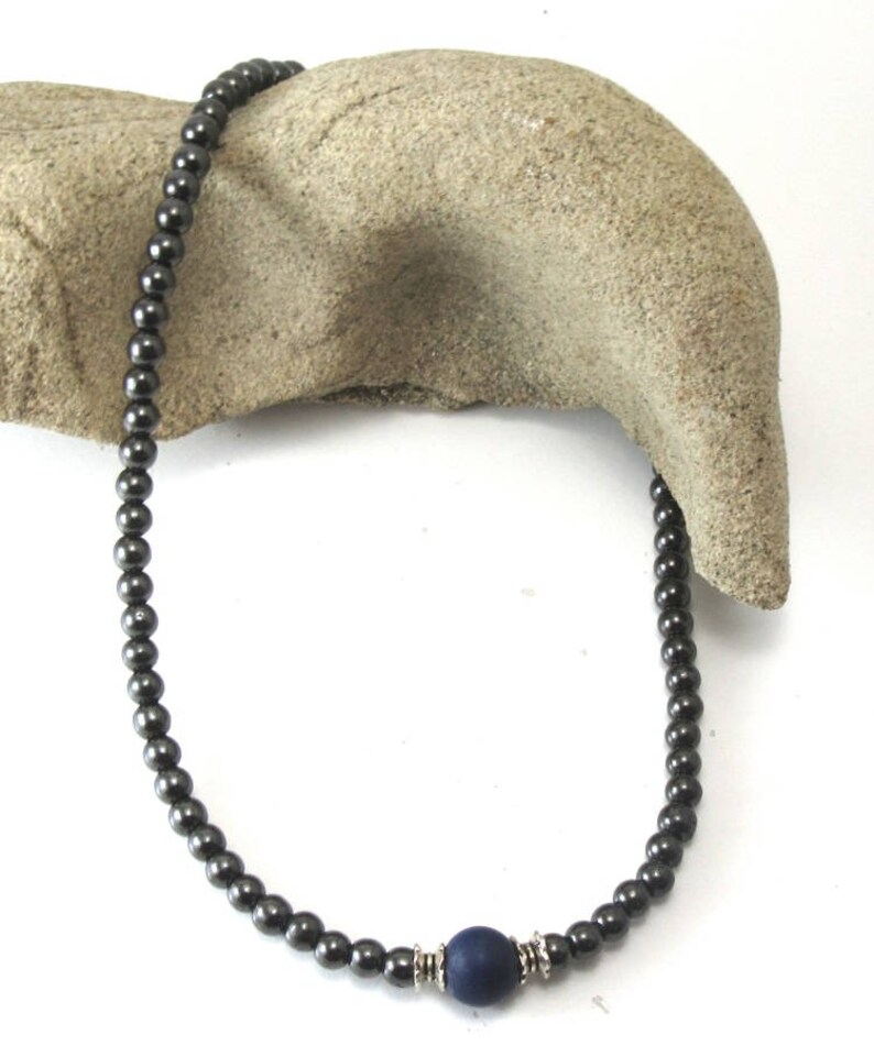 Ladies Magnetic Magnetite Lodestone Necklace/bracelet Setdark - Etsy